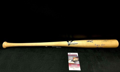 JAZZ CHISHOLM JR NEW YORK YANKEES SIGNED ISSUED CUSTOM GAME BAT JSA COA ...