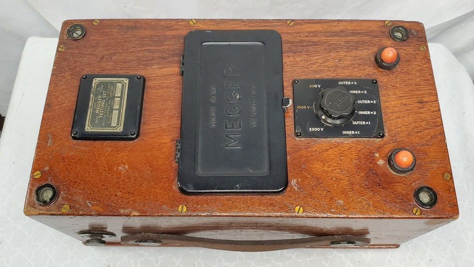 Vintage Megger Series 1 -Insulation Tester -Wood Box -Un-Tested -Parts ...