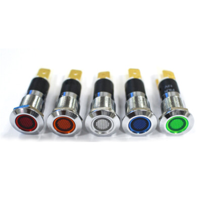 Car 12mm LED Dash Signal Pilot Panel Indicator Bulb Lamps Lights For ...