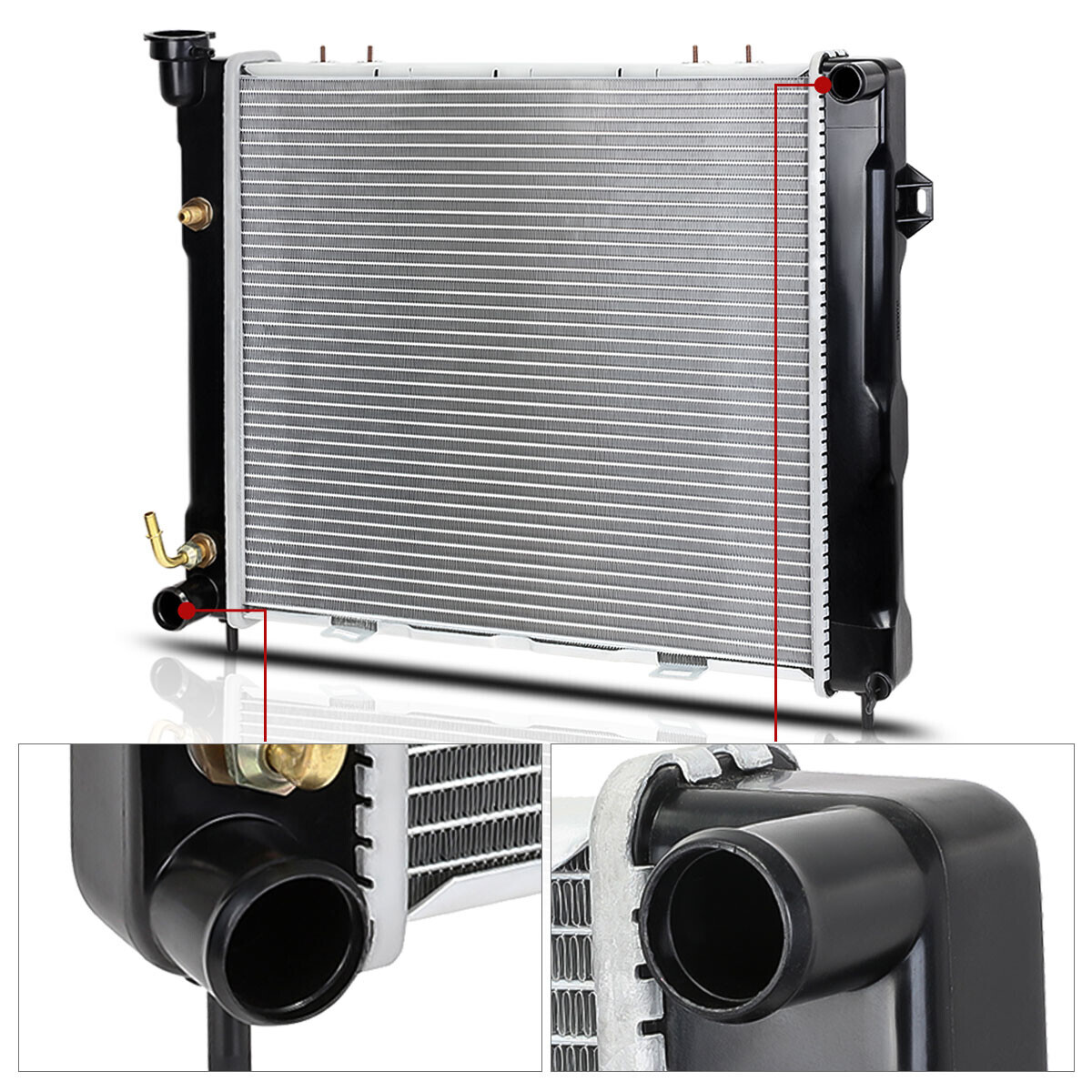 DPI 1396 Aluminum Core Cooling Radiator for 93-97 Jeep Grand Cherokee 4 ...