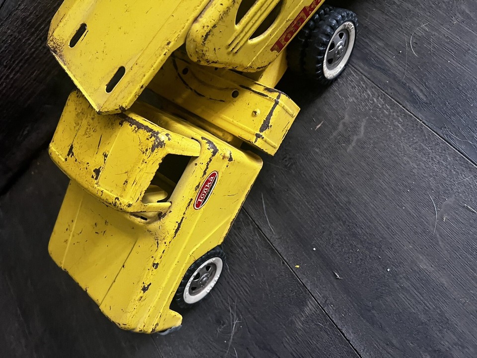 Vintage 1960's Tonka Car Carrier 840 Yellow Truck Pressed Steel Toy ...