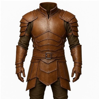 Men Medieval Leather Armor Suit - Leather Knight Viking Armor LARP ...