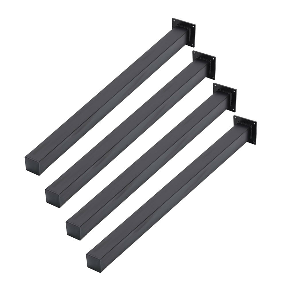 4x Furniture Riser Breakfast Bar Legs Worktop Support Table Leg Metal ...