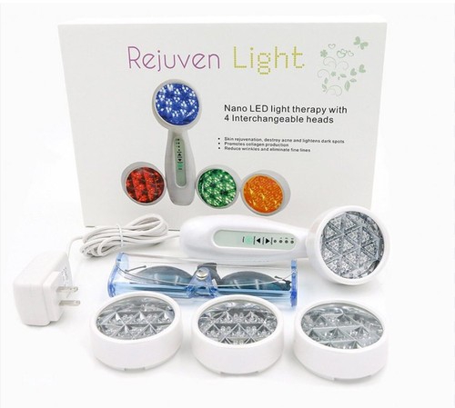 Rejuven Nano Led Light Therapy W/ 4 Interchangeable Heads Anti Aging ...