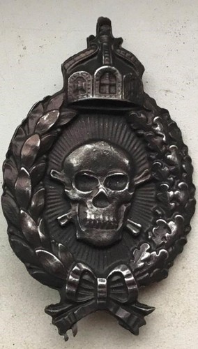 Prussian Germany Infantry WWI Skull and Crossbones Insignia Badge | eBay