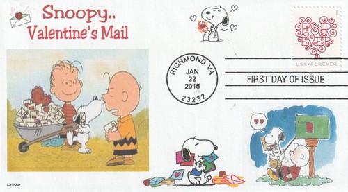 SNOOPY CHARLIE BROWN PIGPEN MAIL VALENTINE'S LOVE HEARTS FDC- DWc . | eBay