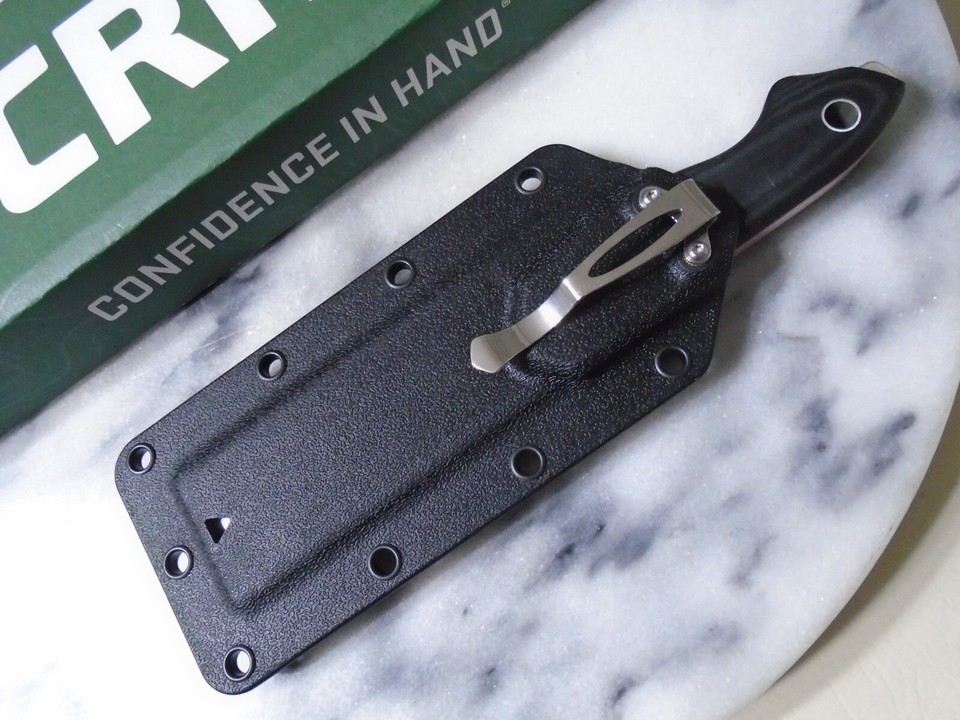 CRKT Razel Fixed Blade Cleaver Chisel Knife Full Tang D2 Micarta 4037 6 ...