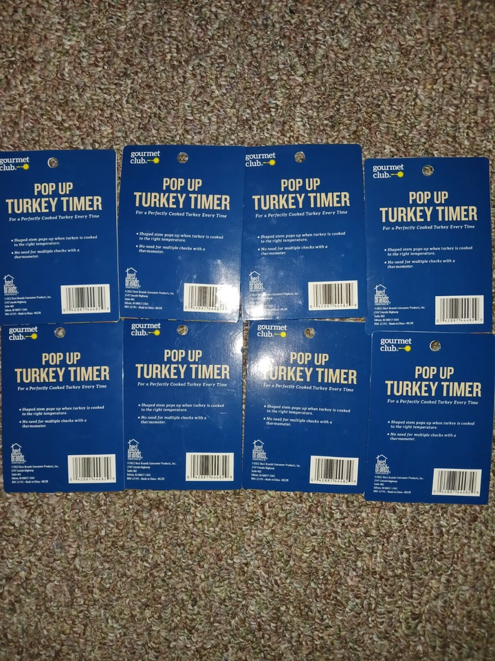 Gourmet Club 3-Pack Pop Up Turkey Timer (Lot Of 8) (24 Timers) New | eBay