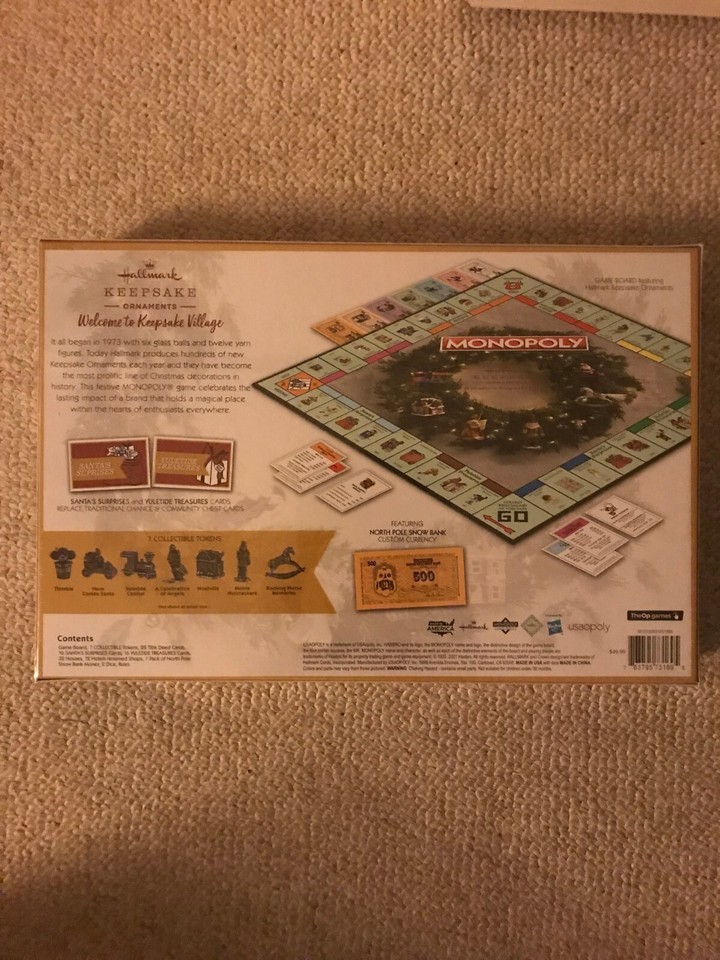 Monopoly Hallmark 2021 Holiday Edition, New Christmas Game, SEALED | eBay