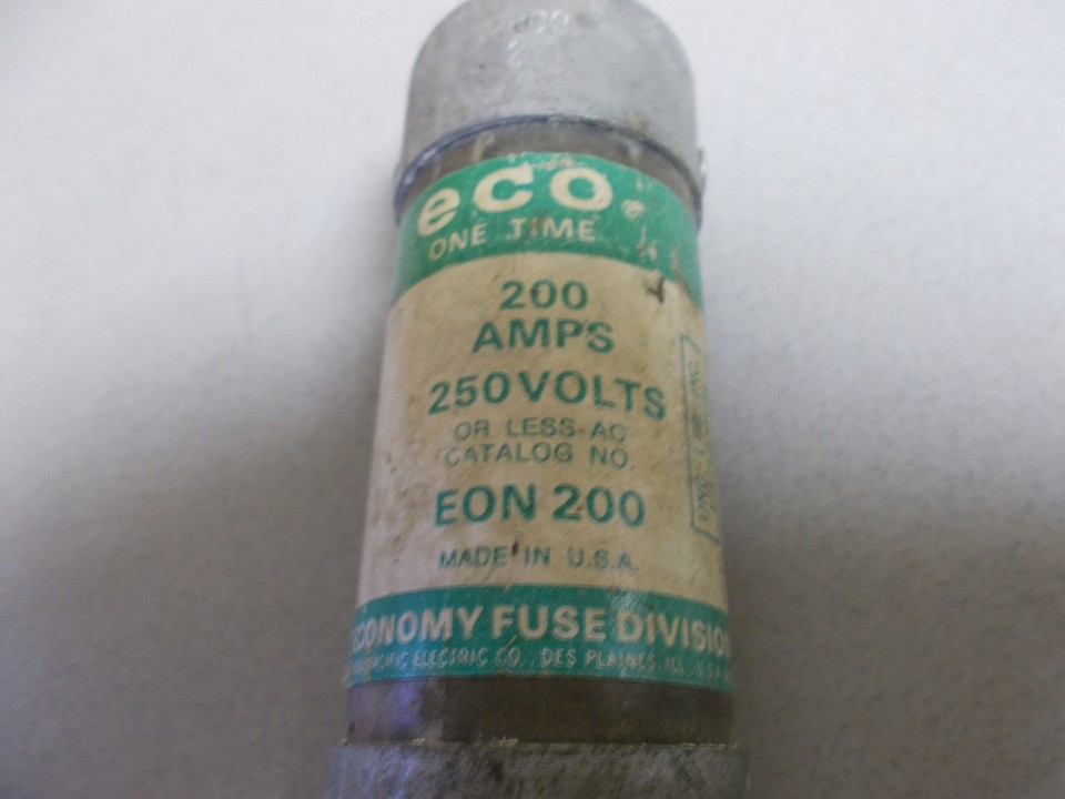 Eco EON200 200A 200-Amp One Time fuse *FREE SHIPPING* | eBay