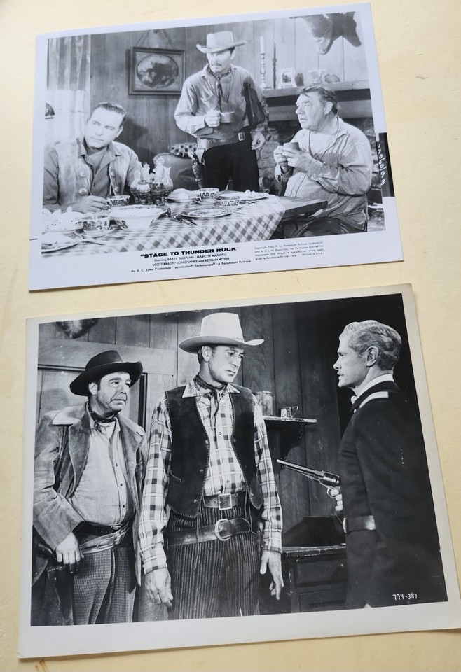Actor Lon Chaney Jr Western Great Movie Photo Lot of 8 Original Era 8 x ...