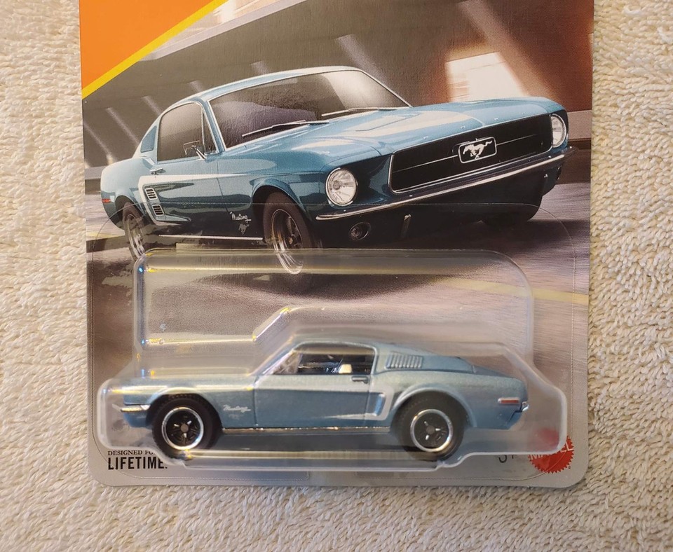 Matchbox 1968 FORD MUSTANG FASTBACK, Blue, Classic, Iconic, Luxury #67/ ...