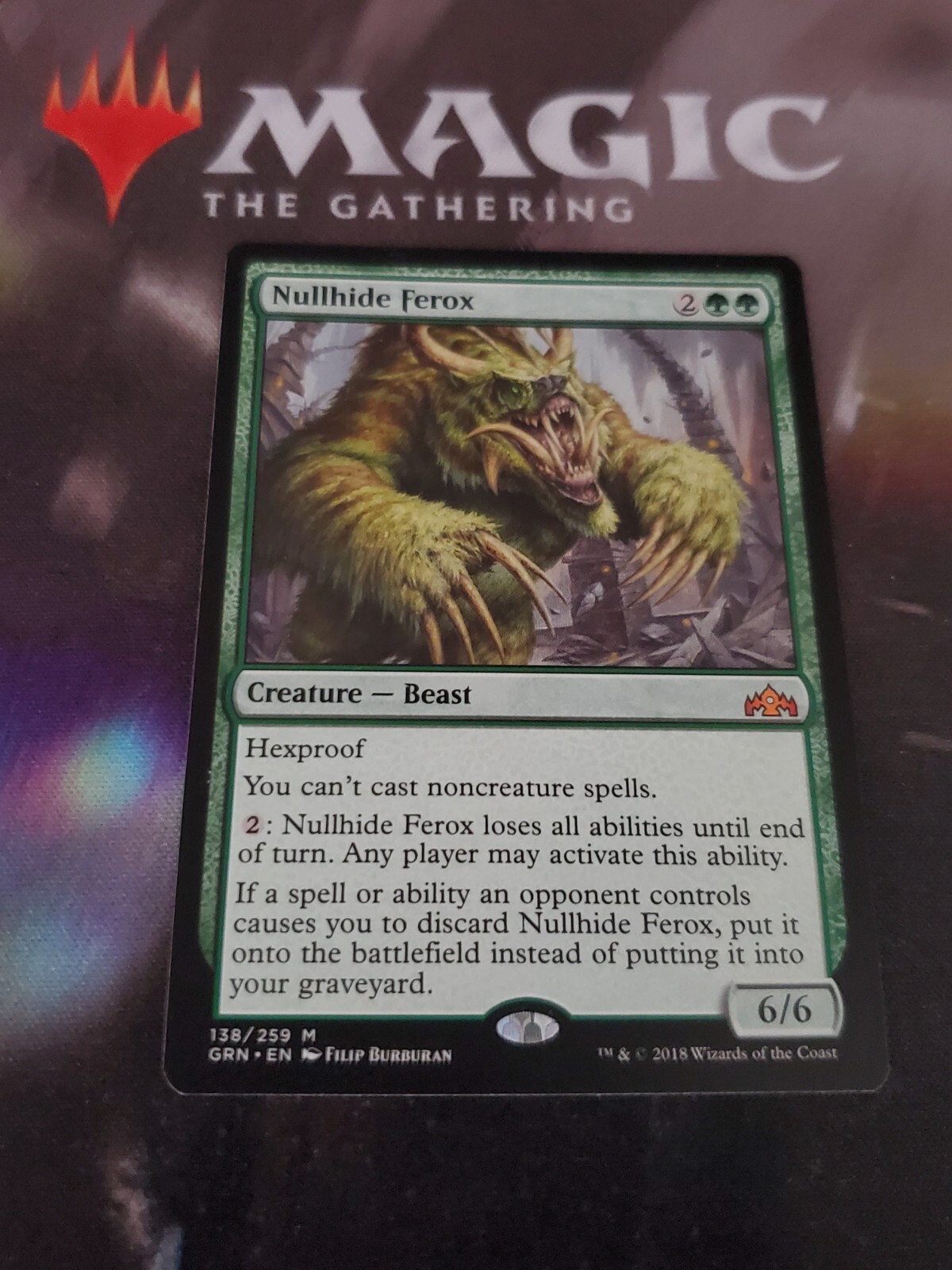 MTG. Nullhide Ferox. Guilds of Ravnica. 138/259. | eBay