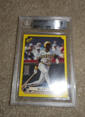 BGS 9 Mint 1987 Classic Update Yellow Barry Bonds Rookie Card #113 #2 ...