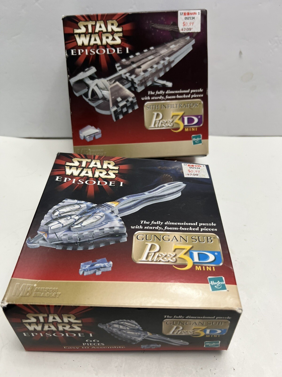 Star Wars Episode 1 Mini PUZZ 3D Puzzle Gungan Sub & Sith Infiltrator ...