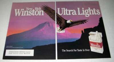 1991 Winston Ultra Lights Cigarette Ad - Rich! | eBay