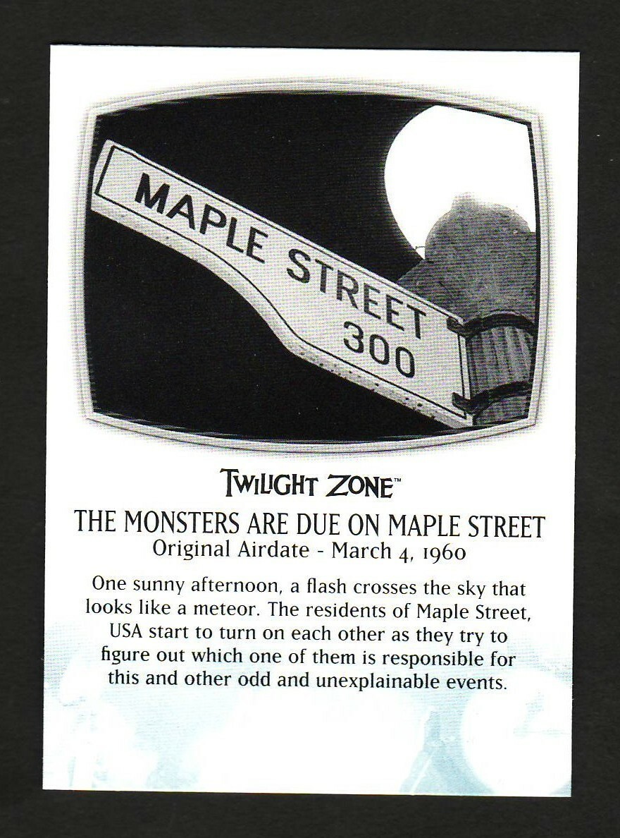 Monsters Are Due On Maple Street Quotes