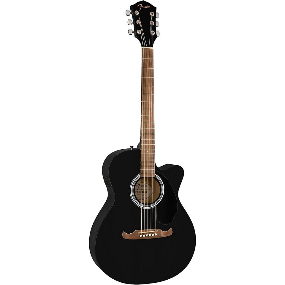 Fender FA-135CE Concert Acoustic-Electric Guitar Black | eBay