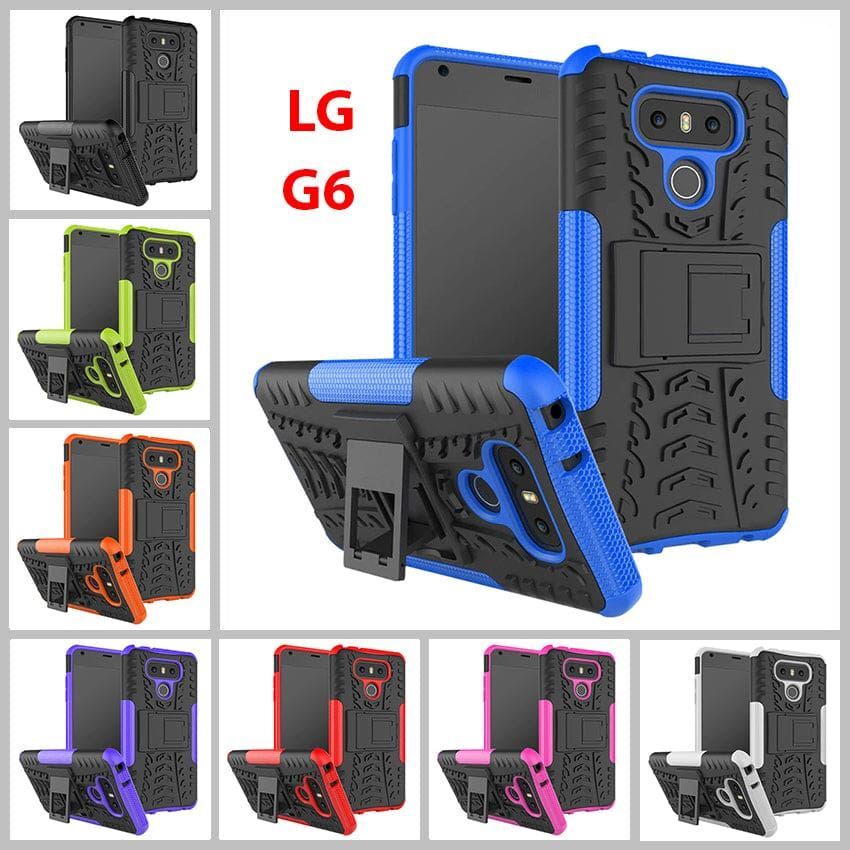 Heavy Duty ShockProof Armor Phone Case Cover with Stand for LG G6 H871 ...