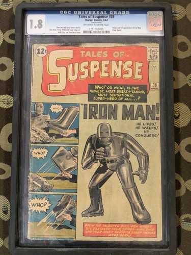 TALES OF SUSPENSE #39 CGC 1.8 1ST APP IRON MAN CGC | eBay