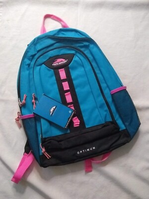 NWT Trailmaker Optimum Blue-Pink-Black Backpack Kids School Book Bag ...