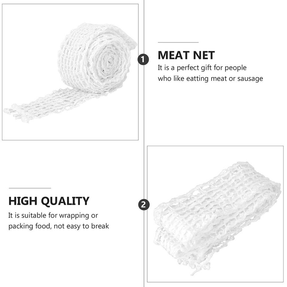 3 Pcs Cotton Meat Net Ham Sausage Packaging Tools Sausage Net Roll ...