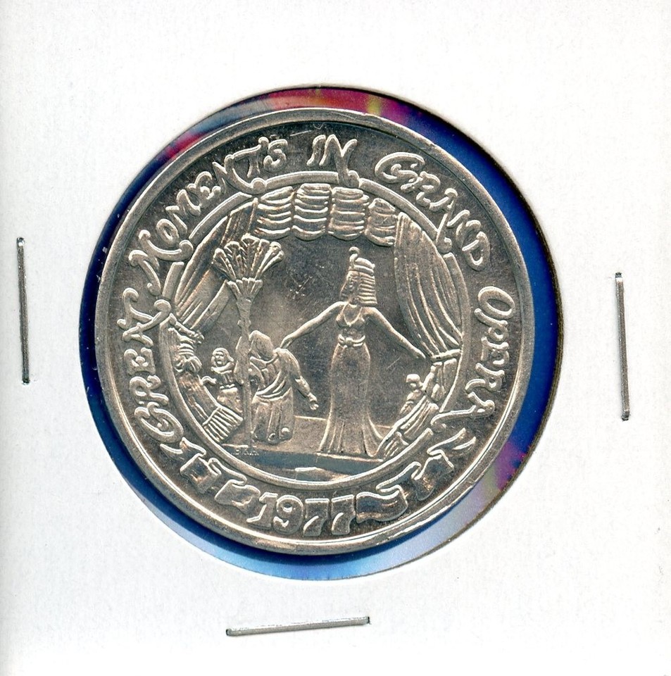 1972 Cleopatra Great Moments in Grand Opera 1 1/2" Vintage Token Medal ...