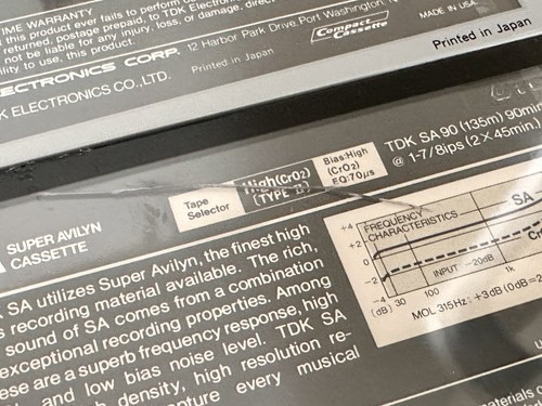 Vintage 8X TDK SA90 Type II Position 1982 1983 USA Factory Sealed | eBay