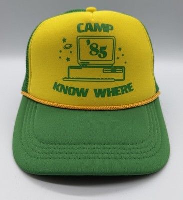Stranger Things Camp Know Where 1985 Dustin Mesh SnapBack Trucker Hat ...