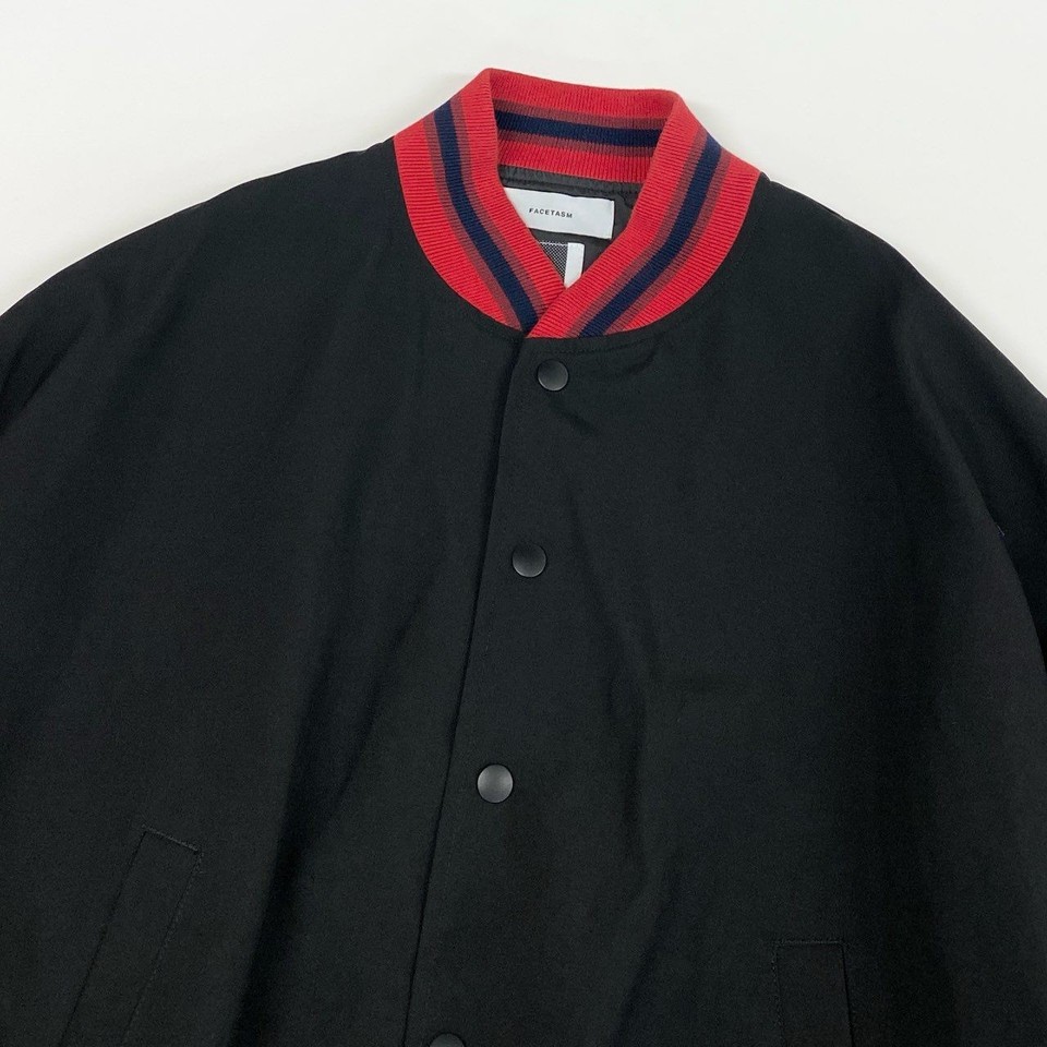 Facetasm Varsity Jacket Stadium Zip Design Arm Logo Patch Fnt-Jk-M13 4 ...