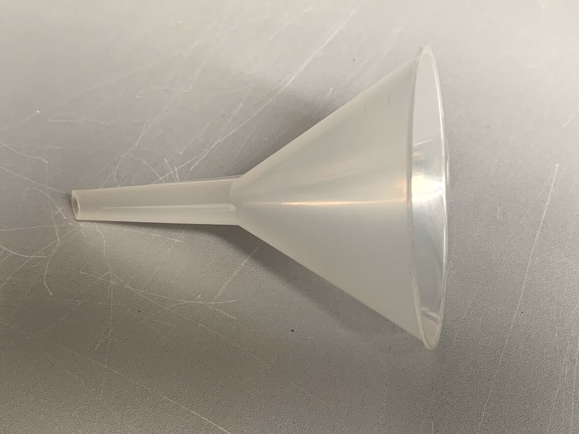 12 Stück VITLAB Trichter Ø 7,5 cm Auslauf-Ø 5 mm PP Transparent LM ...