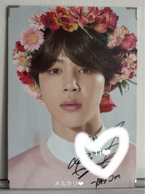BTS Jimin solo autographed Love Yourself Goods pre-photo with ...