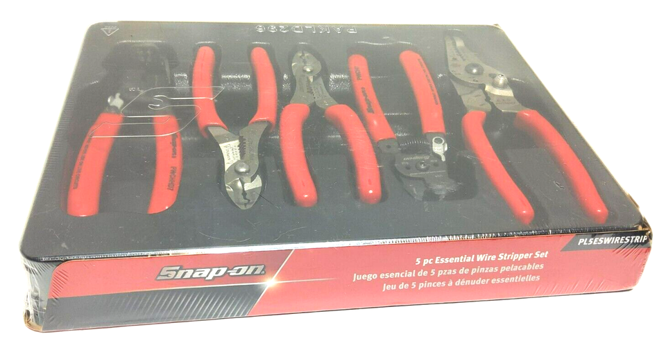 Snap-on PL5ESWIRESTRIP 5pc Essential Wire Stripper Set | Size: 16in ...