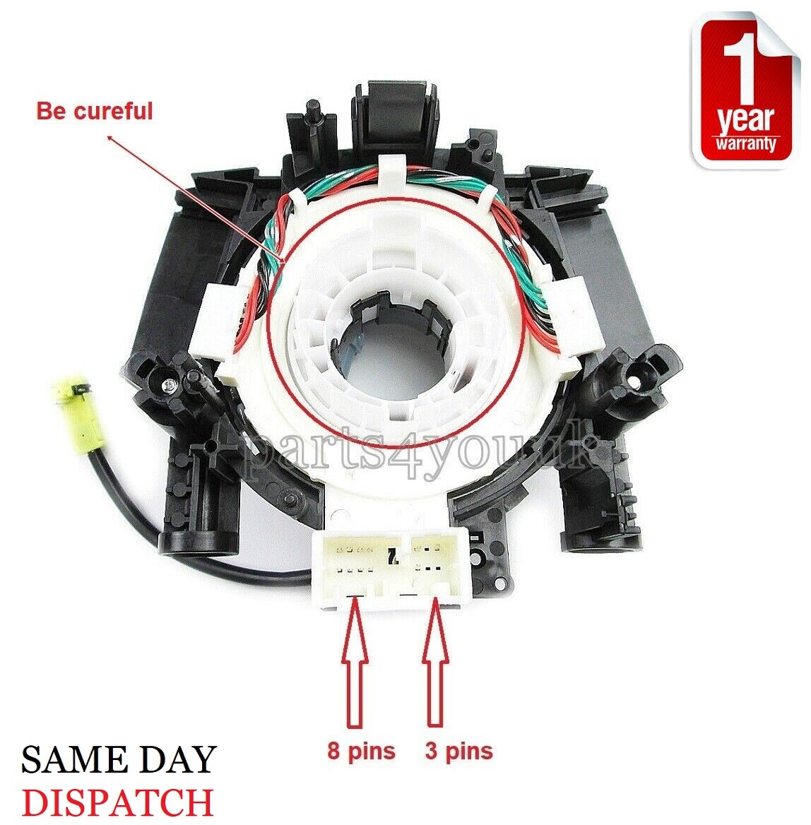 SQUIB SPIRAL CABLE CLOCK SPRING for NISSAN TIIDA NOTE MICRA X-TRAIL ...