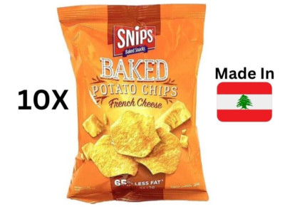 10 Pack X Snips Baked Potato Chips French Cheese Flavor ( 65% Less Fat ...