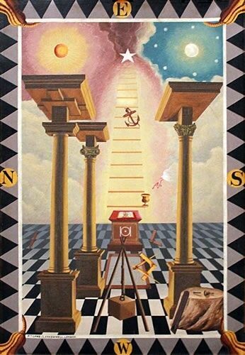 Harris 1st Degree Tracing Board Masonic Poster Freemason Artwork Ring ...
