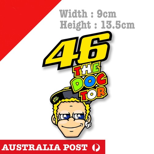 The Doctor 46 - Valentino Rossi's 46 Laptop , Motorcycle Sticker | eBay ...