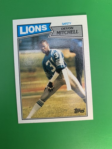 1987 Topps Devon Mitchell RC #327 Detroit Lions | eBay