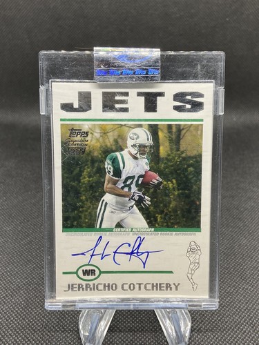 2004 Topps Uncirculated Jerricho Cotchery Rookie Autograph /1499 Sealed ...