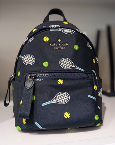 Kate Spade CHELSEA Tennis Racquet and Ball Printed Mini Backpack KF356 ...