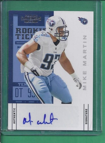 2012 Panini Contenders - Rookie Ticket Mike Martin #169 (AU) for sale ...