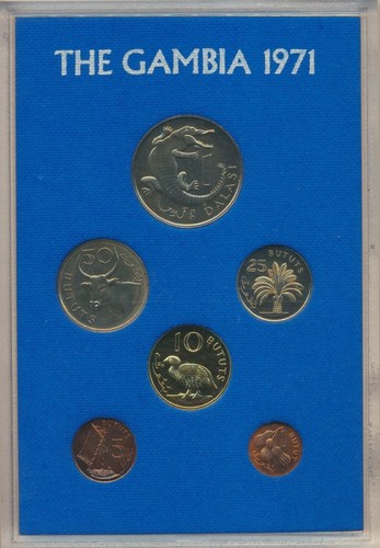 Gambia: 1971 First Decimal 6 Coin Proof Set Royal Mint | eBay