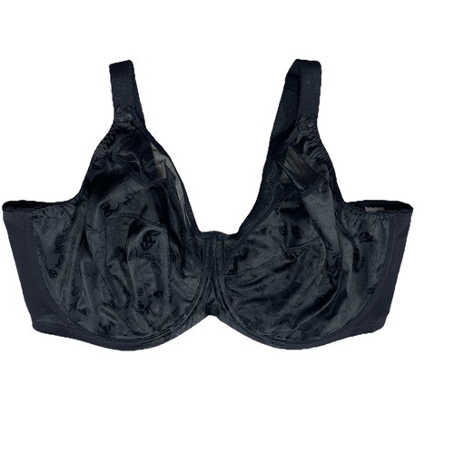 Goddess Petra Underwire Banded Bra Size 46J GD6650 Black Unlined D1 | eBay