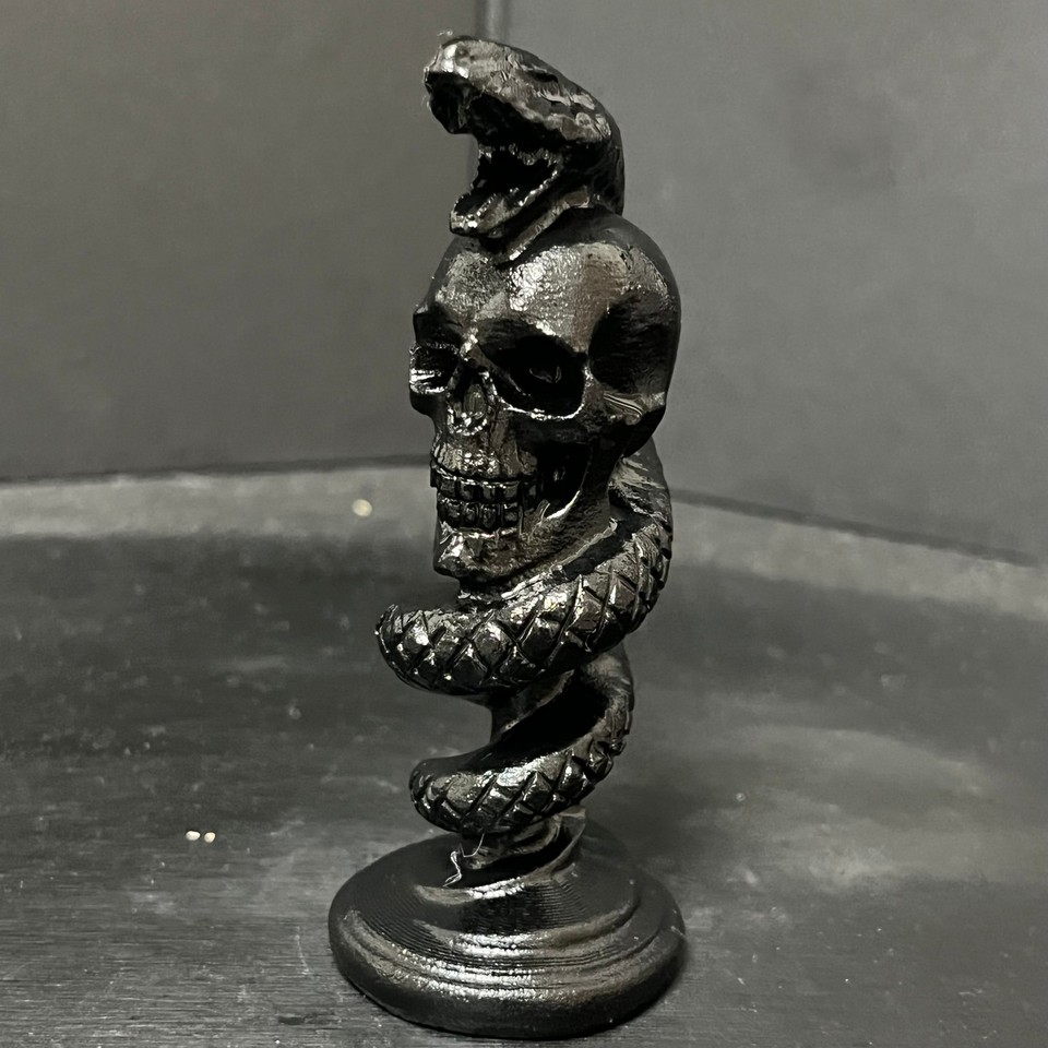 108G Obsidian Snake Skull Carved Skull Reiki Healing 1pc | eBay