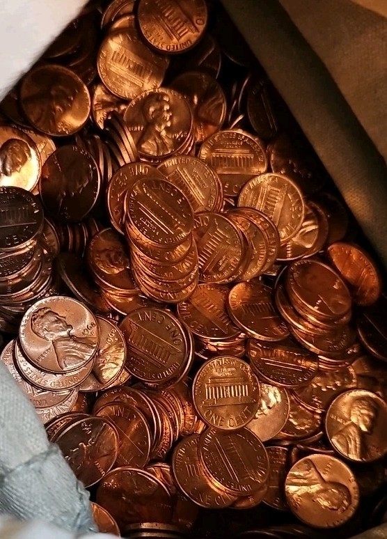 1968-S Lincoln Memorial Cent 50-Coin Roll BRILLIANT UNCIRCULATED From ...