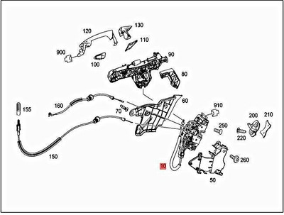 Genuine MERCEDES BBDC C117 C218 Left rear door Door lock 2047302935 | eBay