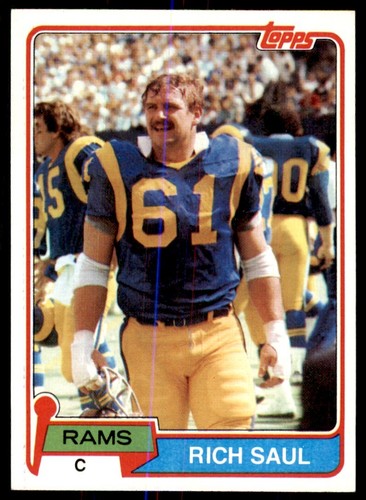 1981 TOPPS: RICH SAUL LOS ANGELES RAMS #141 | eBay