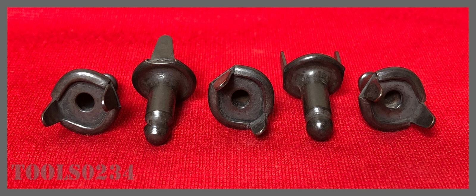 AN227-17BL Brass Snap 2 Prong (5325-00-276-5877) Lot of 5 Black Oxide ...