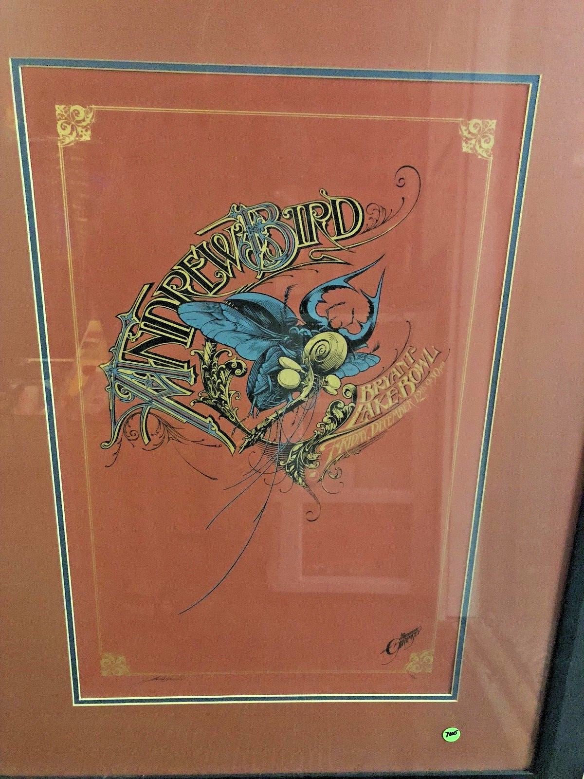 Aaron Horkey - 2003 - Andrew Bird Poster VHTF Print Signed #d ...