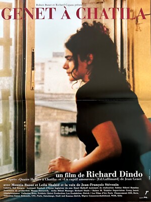 Affiche Cinéma GENET À CHATILA 40x60cm Poster / JEAN GENET / Stévenin ...